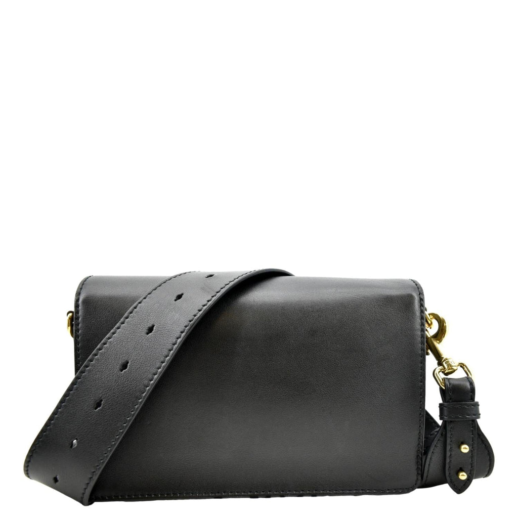 CHRISTIAN DIOR Dio(r)evolution Flap Calfskin Crossbody Bag Black