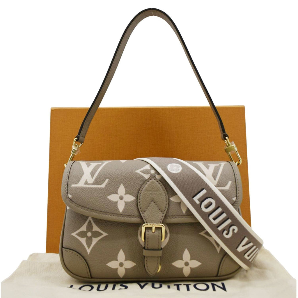 LOUIS VUITTON Diane Monogram Leather Bicolor Shoulder Bag