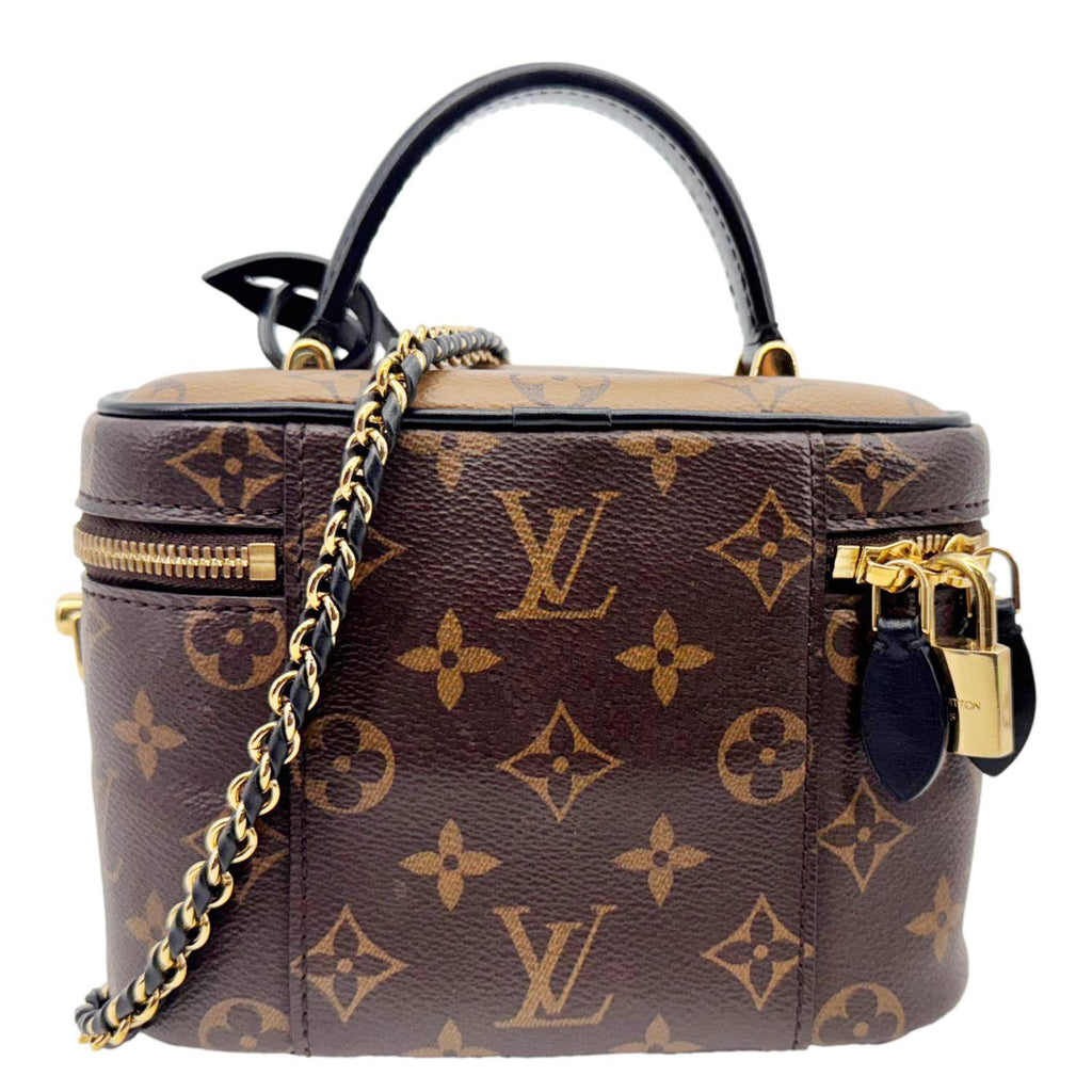 LOUIS VUITTON Vanity PM Monogram Reverse Canvas Shoulder Bag Brown