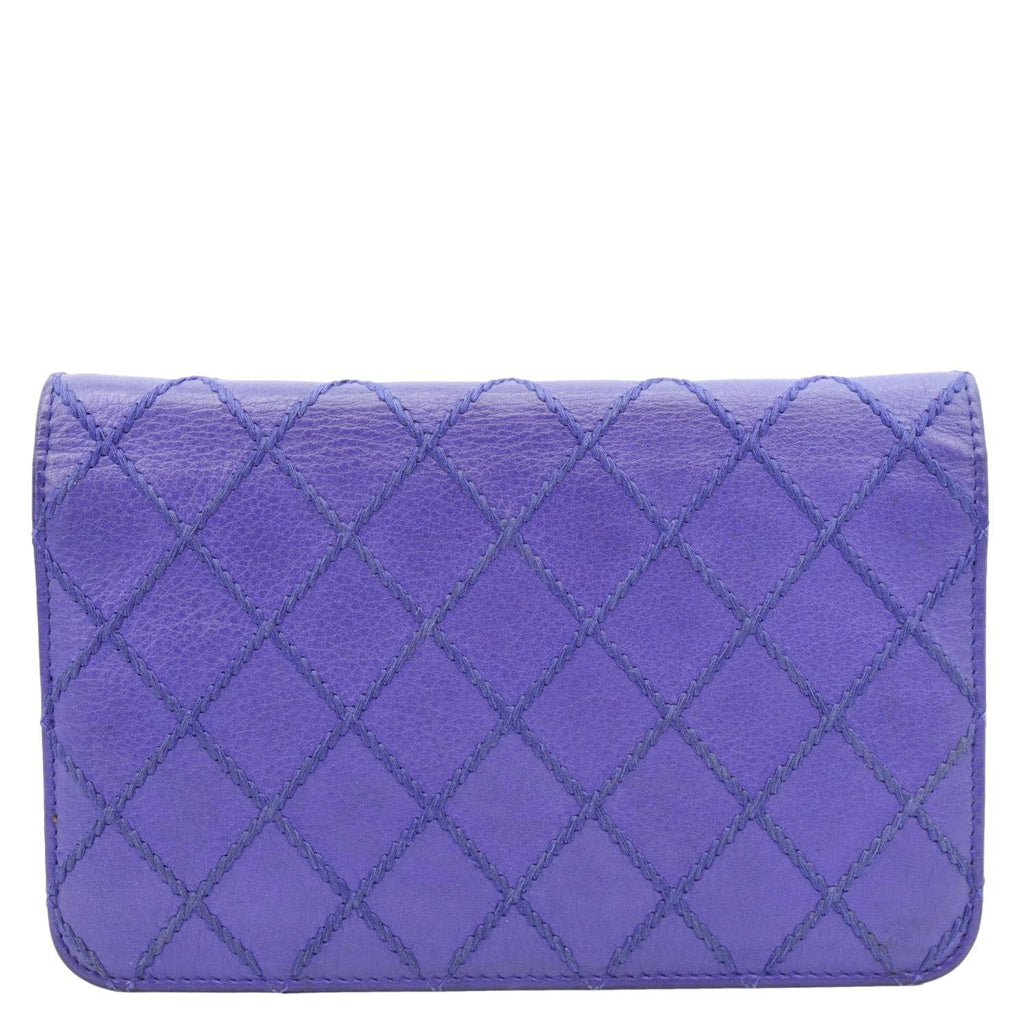 Chanel Fancy CC Quilted Calfskin Leather Wallet On Chain