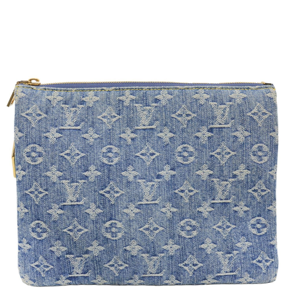 LOUIS VUITTON Coussin PM Monogram Denim Shoulder Bag Blue