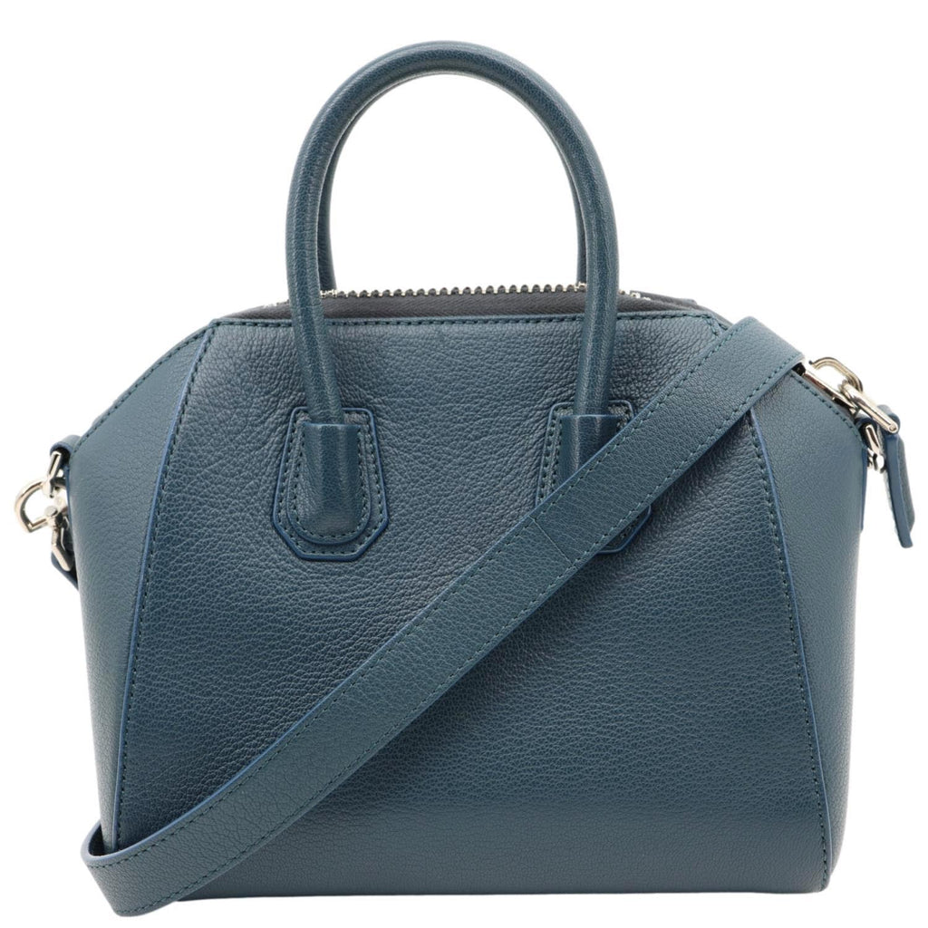 Givenchy Antigona Peacock Blue Satchel Shoulder Bag