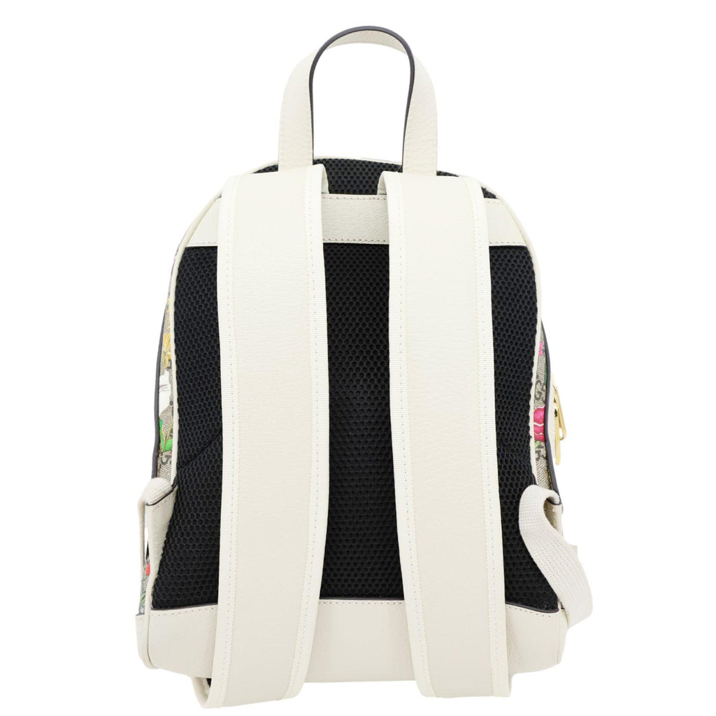 GUCCI Ophidia GG Flora Small Supreme Canvas Backpack Bag Beige 547965