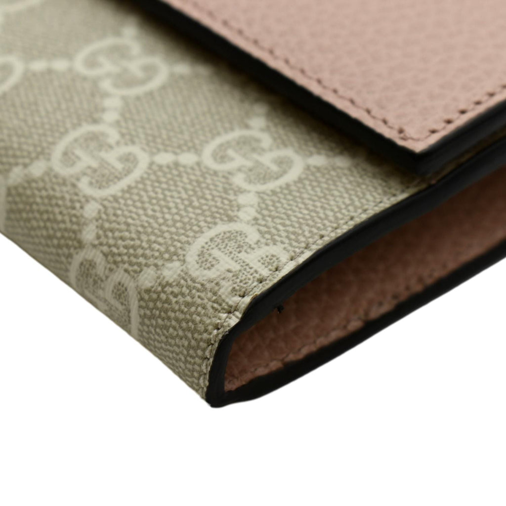 Gucci GG Marmont Continental Canvas Wallet Pink - DDH