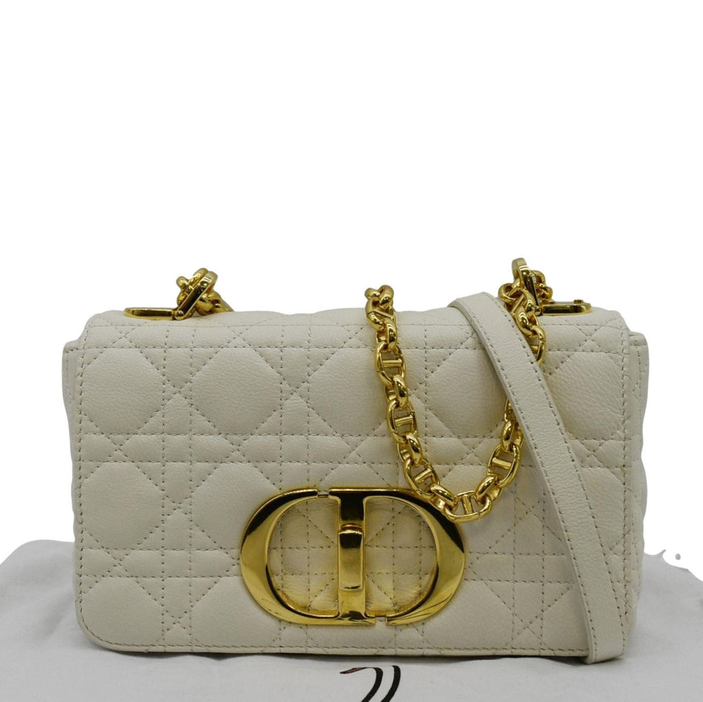 CHRISTIAN DIOR Caro Small Supple Cannage Calfskin Leather Shoulder Bag