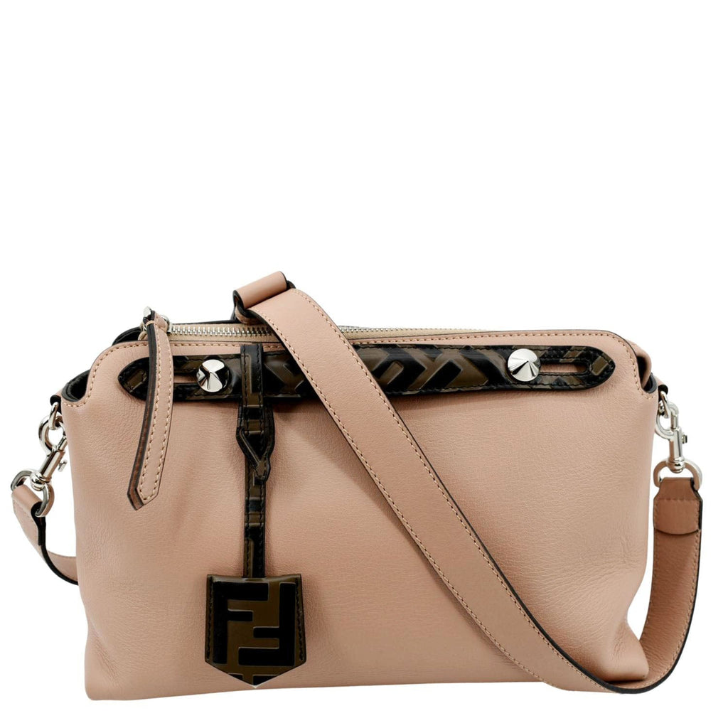 FENDI Small By The Way Leather Shoulder Bag Blush Pink