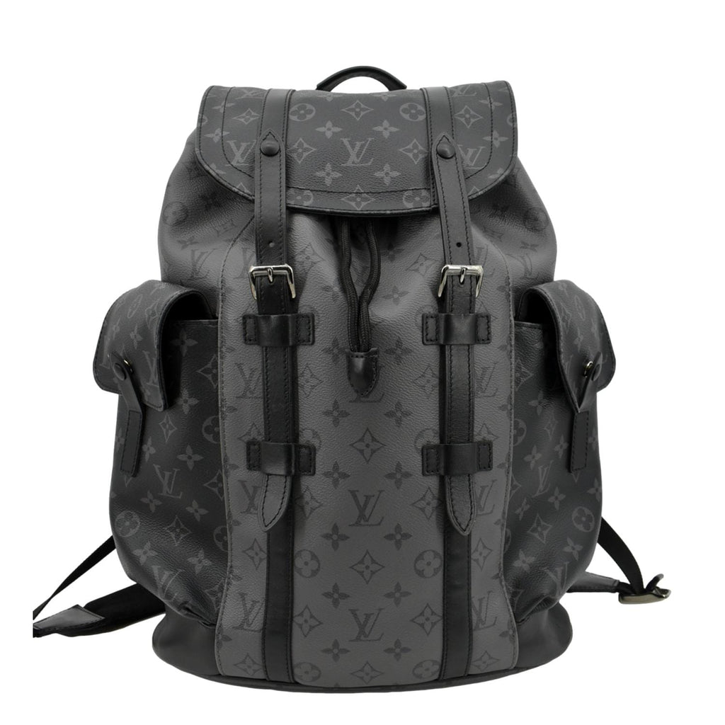 LOUIS VUITTON Christopher PM Reverse Monogram Eclipse Backpack Bag Bla