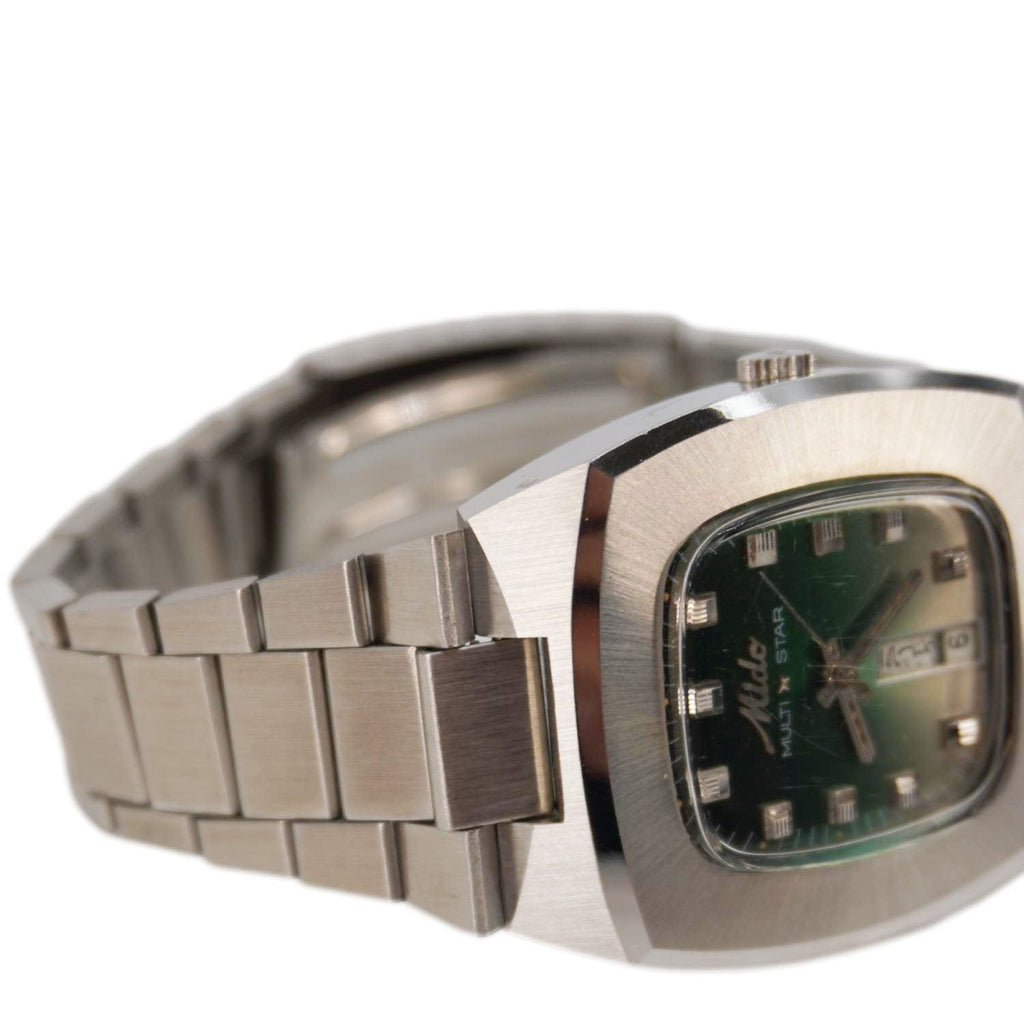 MIDO Rare 1849 Men's Stainless Steel Swiss Automatic Watch Green Dial