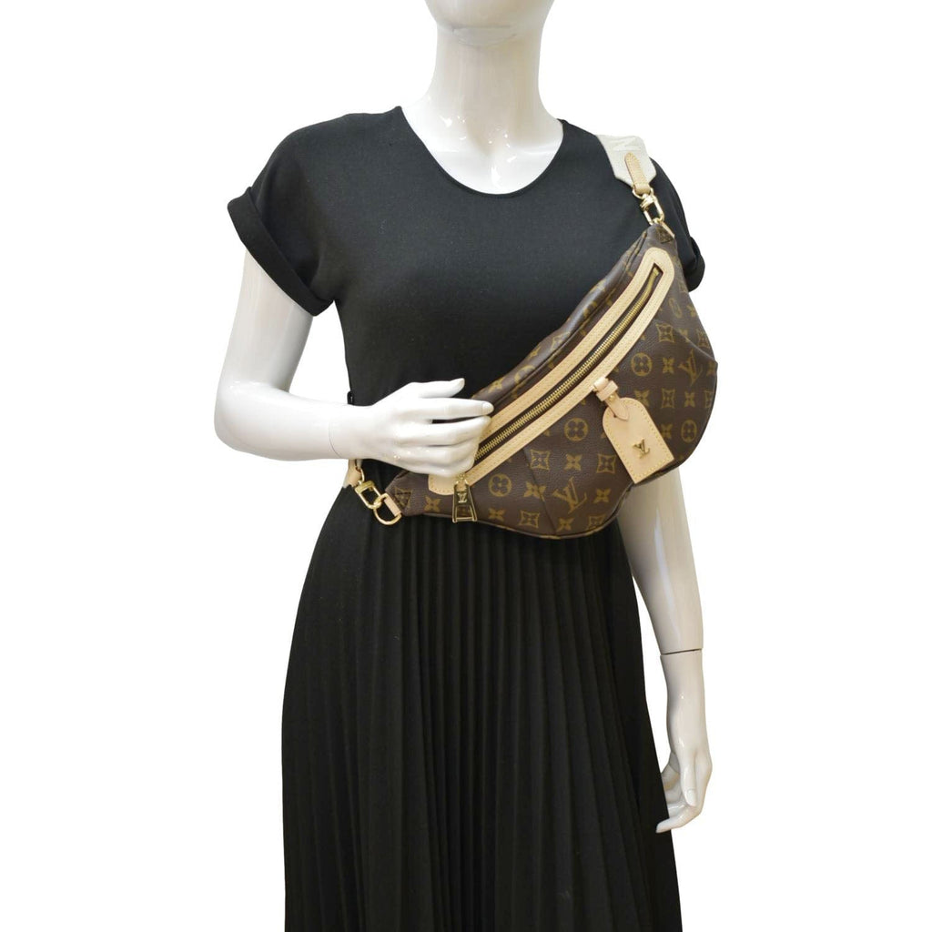 LOUIS VUITTON High Rise Monogram Canvas Bumbag Brown