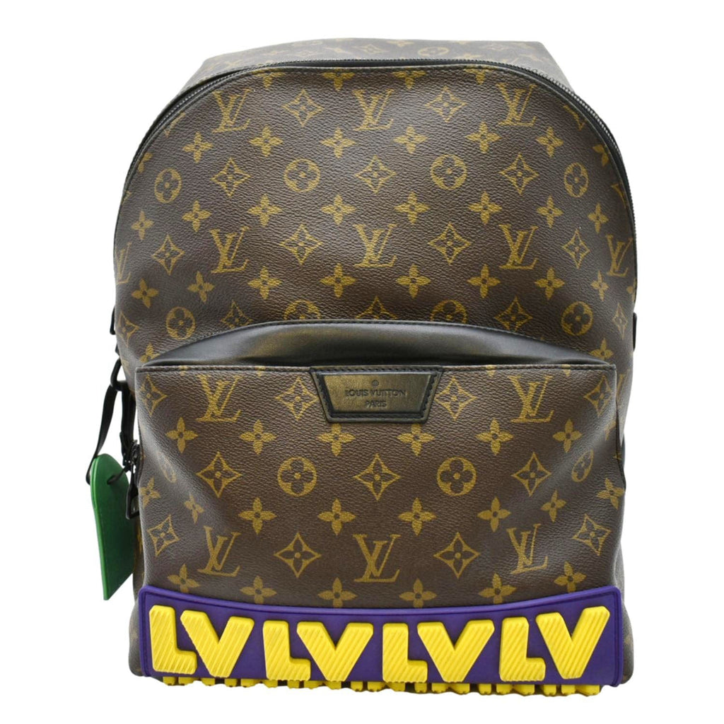 LV Discovery LV Rubber Monogram Canvas Backpack Brown