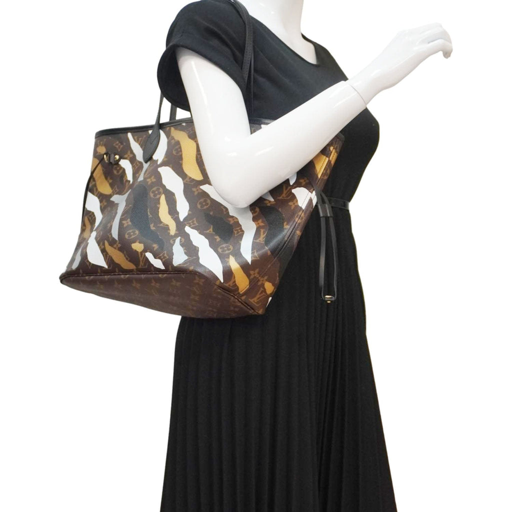 LOUIS VUITTON X LOL Neverfull MM Monogram Canvas Brown Tote Bag