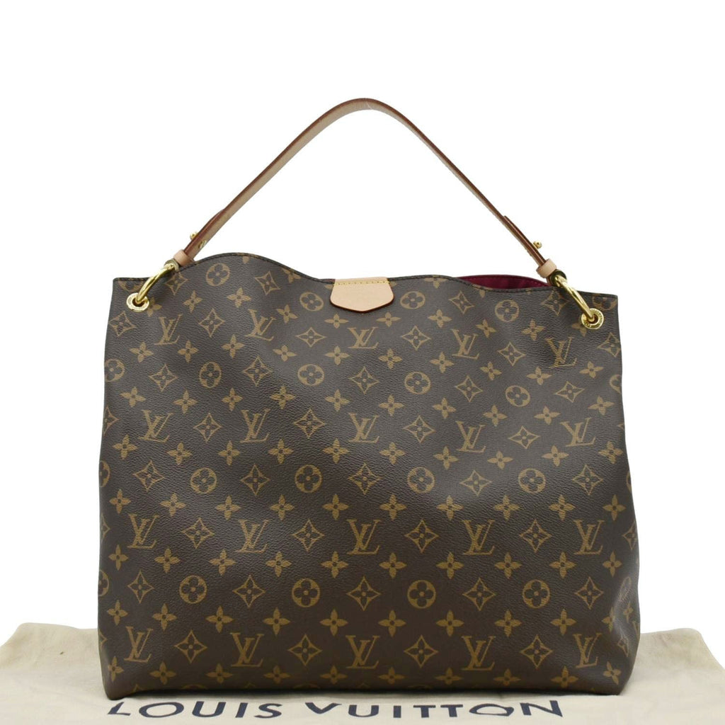 LOUIS VUITTON Graceful MM Monogram Canvas Brown Shoulder Bag