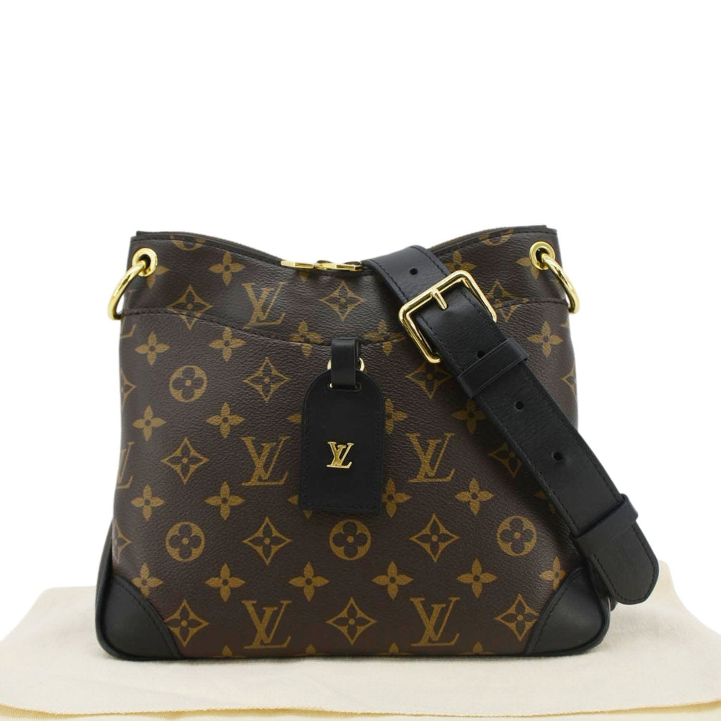 LOUIS VUITTON Odeon PM Monogram Canvas Shoulder Bag Brown