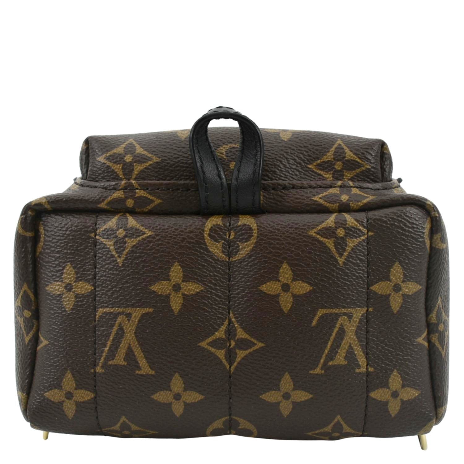 LOUIS VUITTON Palm Springs Mini Monogram Canvas Backpack Brown