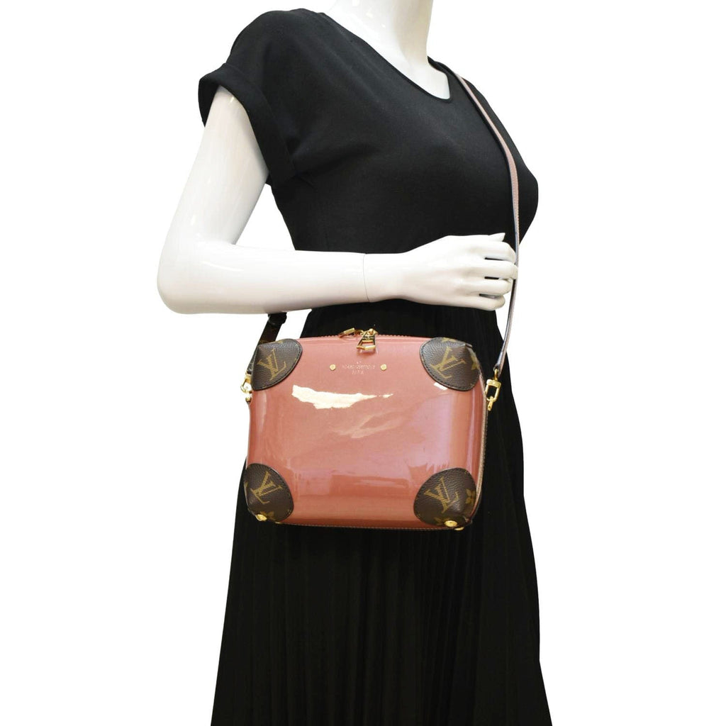 LOUIS VUITTON Venice Monogram Vernis Leather Shoulder Bag Coral