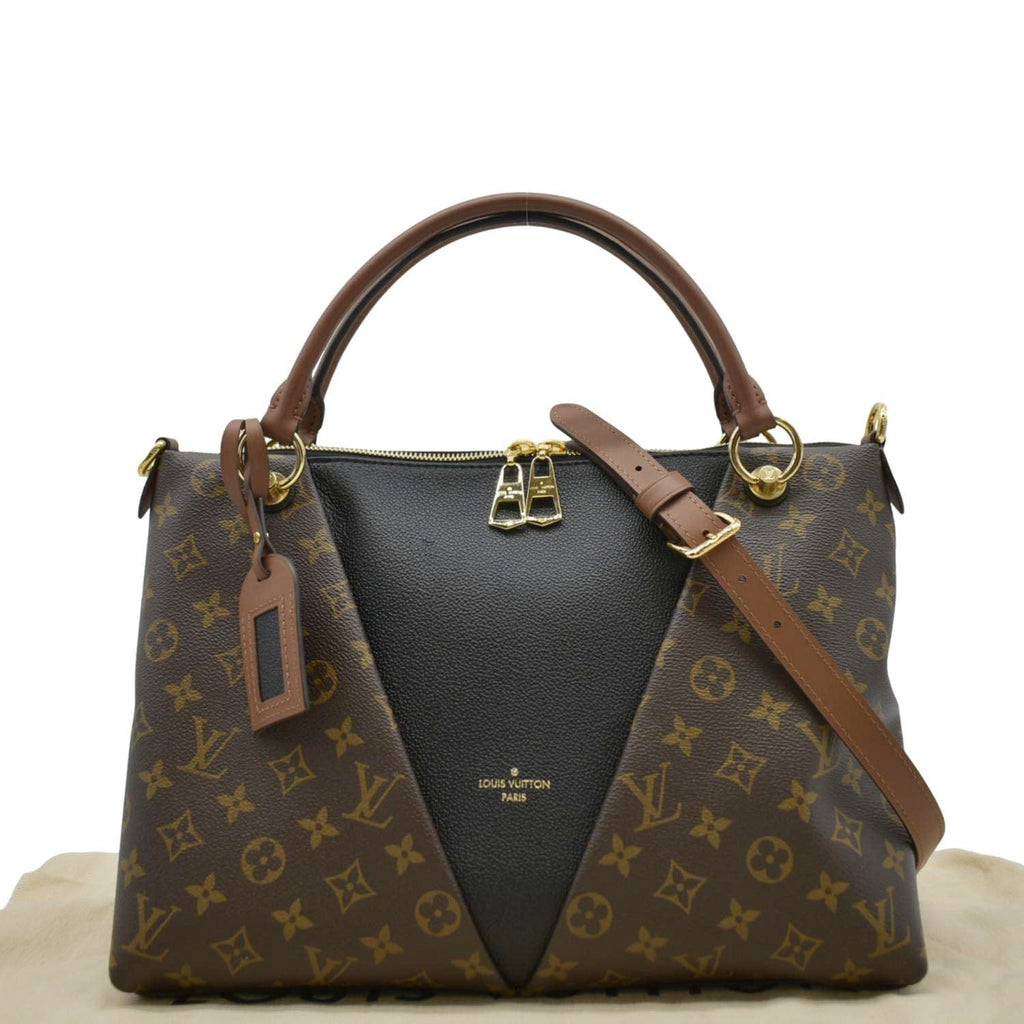 LOUIS VUITTON V Tote Monogram Canvas Brown Shoulder Bag