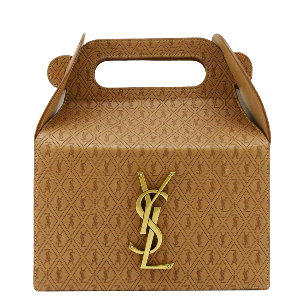 YVES SAINT LAURENT Takeaway Box Vegetable-Tanned Leather Satchel Bag B