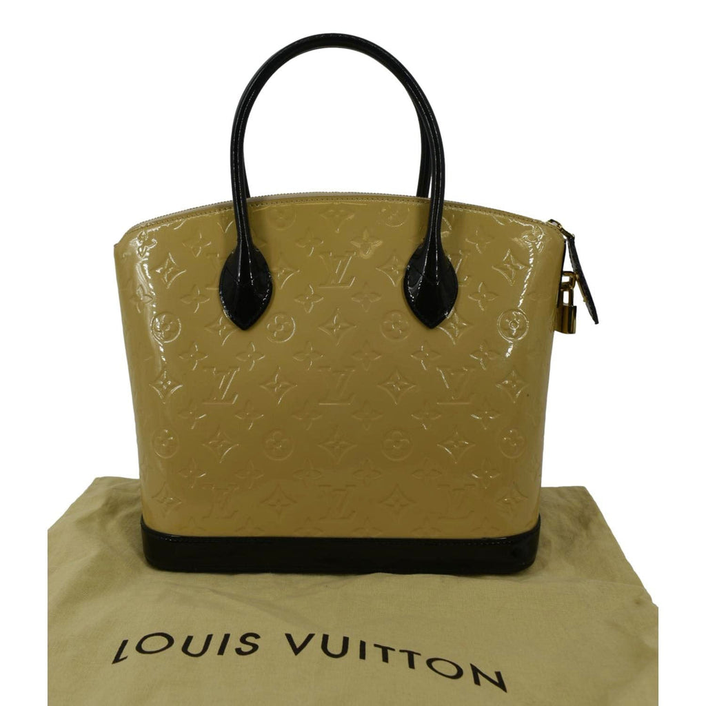 LOUIS VUITTON Lockit Vertical PM Monogram Vernis Leather Tote Bag Mast