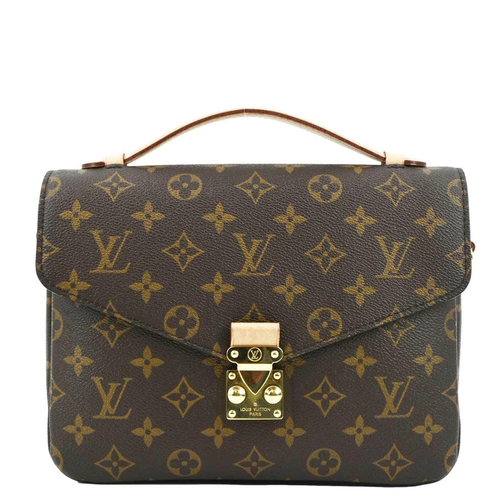 LOUIS VUITTON Metis Pochette Monogram Canvas Crossbody Bag Brown
