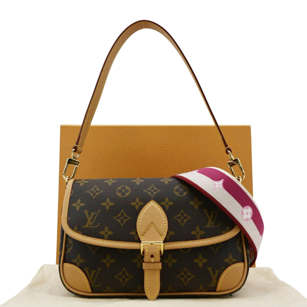 LOUIS VUITTON Diane Monogram Canvas Brown Crossbody Bag