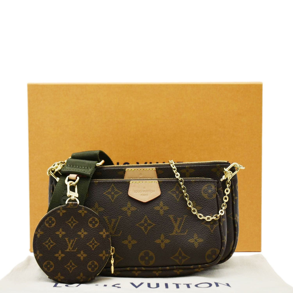 LOUIS VUITTON Pochette Monogram Canvas Brown Crossbody Bag