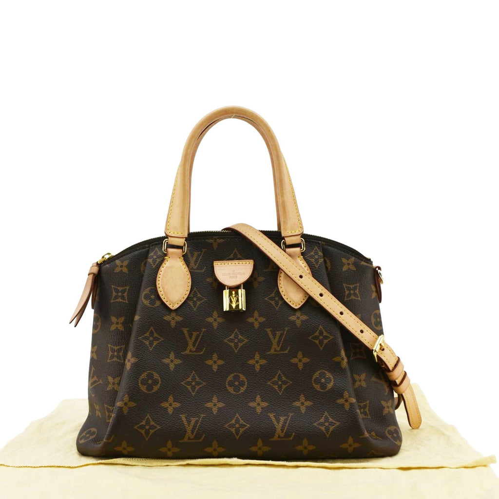 LOUIS VUITTON Rivoli PM Monogram Canvas Brown Satchel Bag