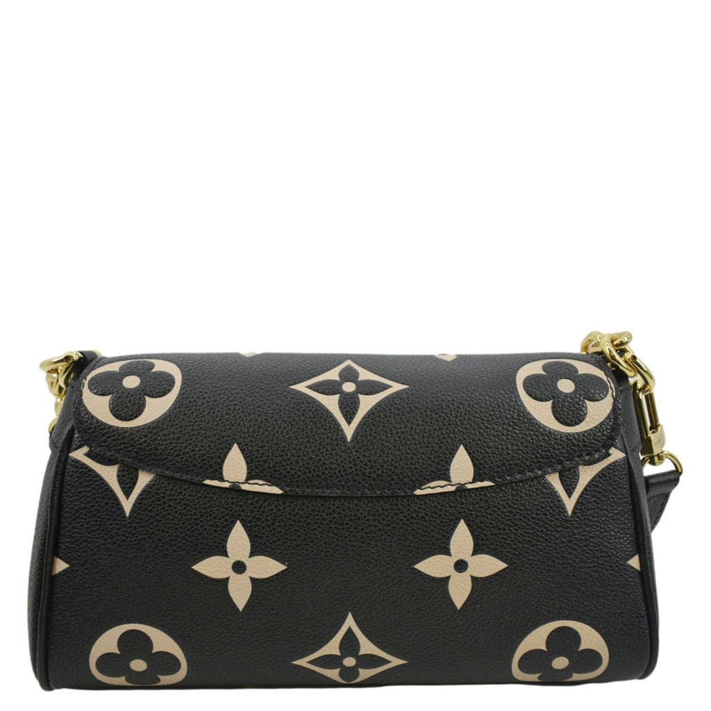 LOUIS VUITTON Favorite Bicolor Monogram Empreinte Shoulder Bag Black