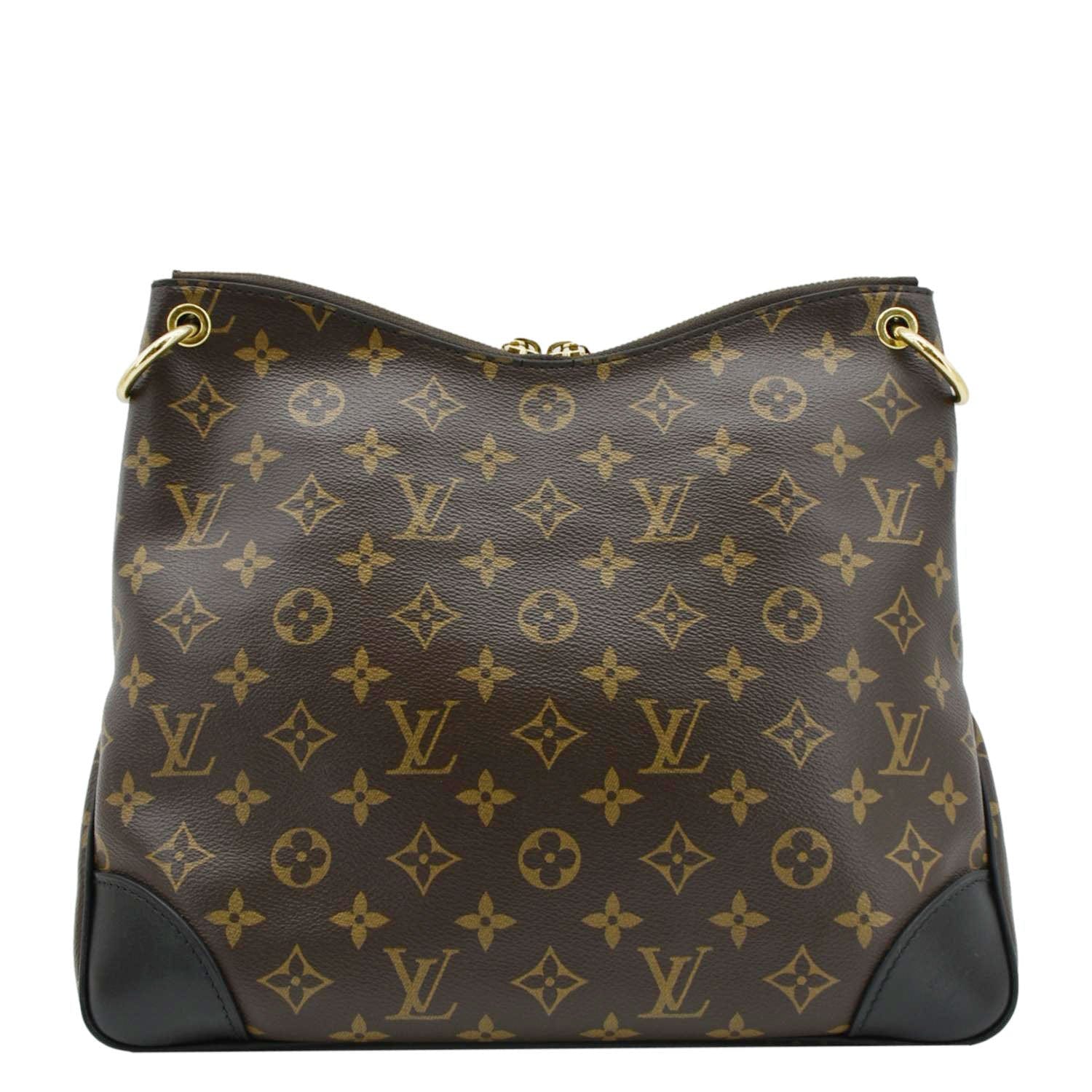 LOUIS VUITTON Odeon MM Monogram Canvas Brown Shoulder Bag