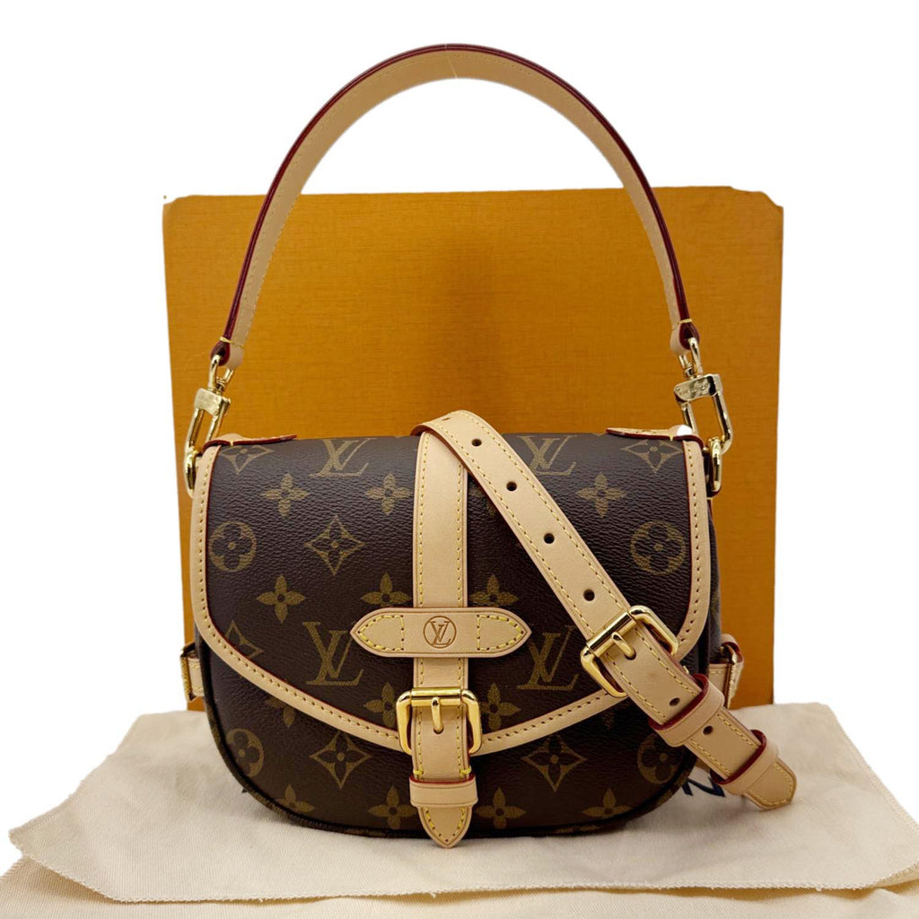 Louis Vuitton Saumur BB Brown Monogram Canvas Shoulder Bag