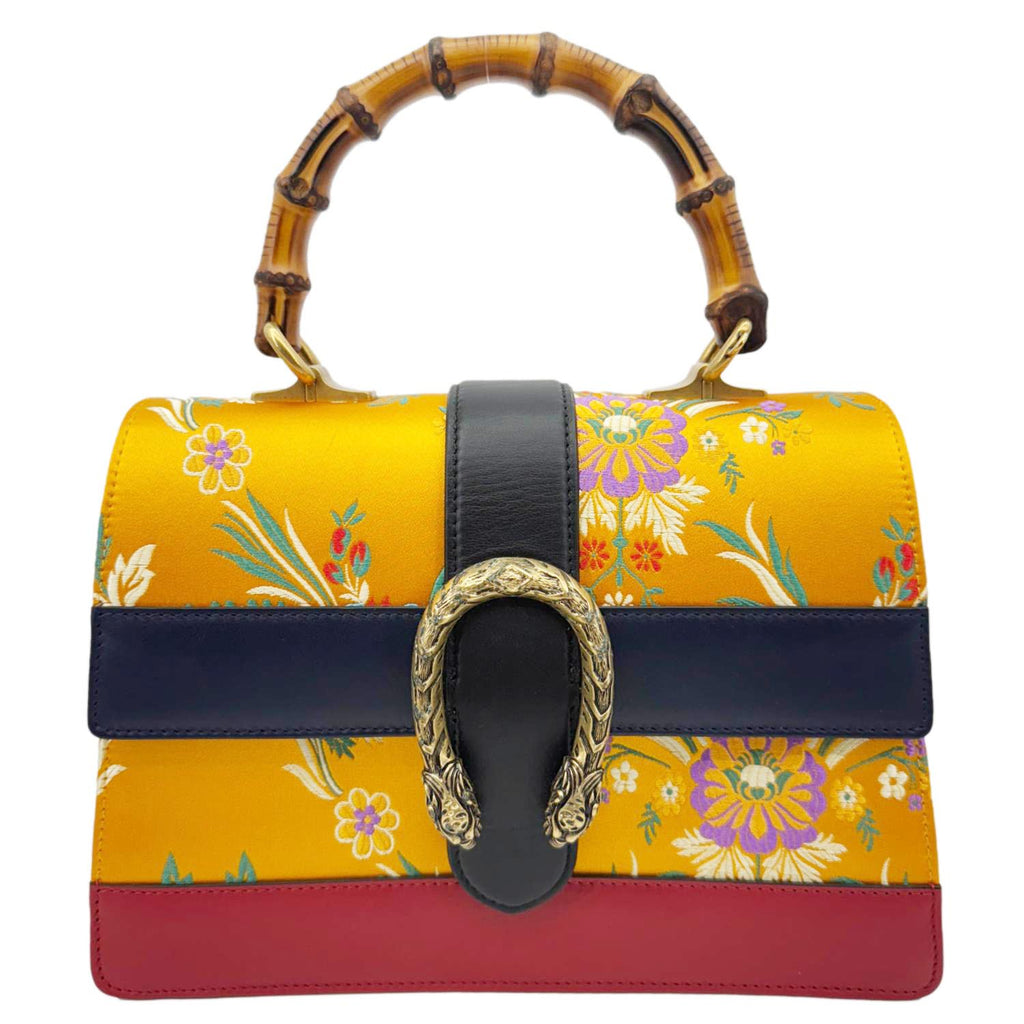 GUCCI Dionysus Medium Top Handle Floral Jacquard Shoulder Bag Multicol