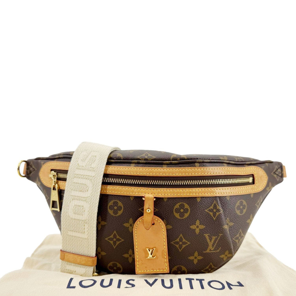 LOUIS VUITTON High Rise Monogram Canvas Bumbag Brown