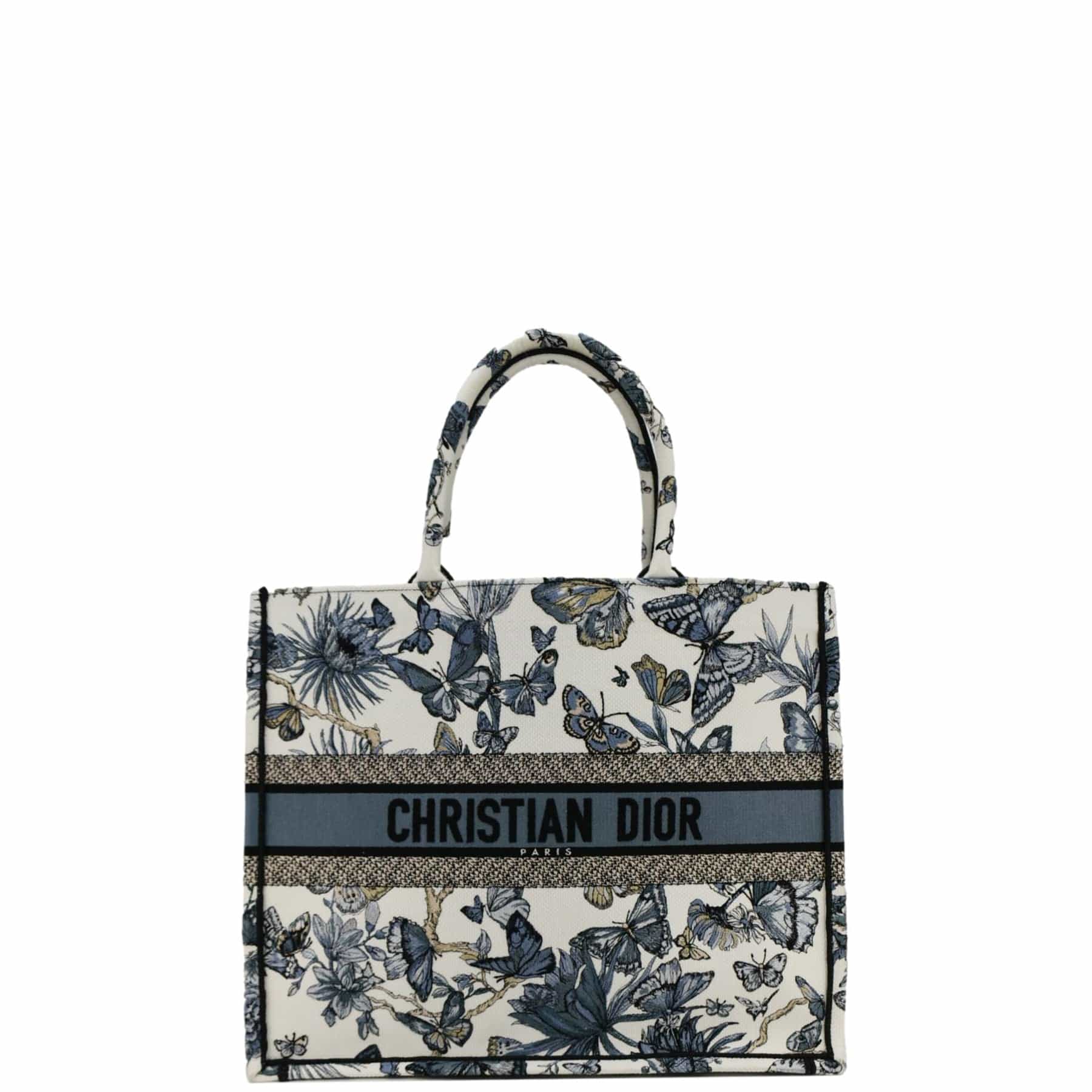 Christian Dior Butterfly Embroidered Book Tote