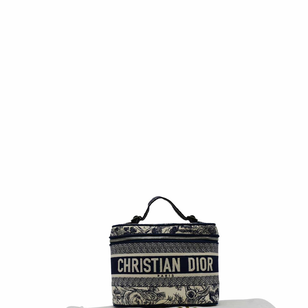 Christian Dior Travel Oblique Embroidery Vanity Case