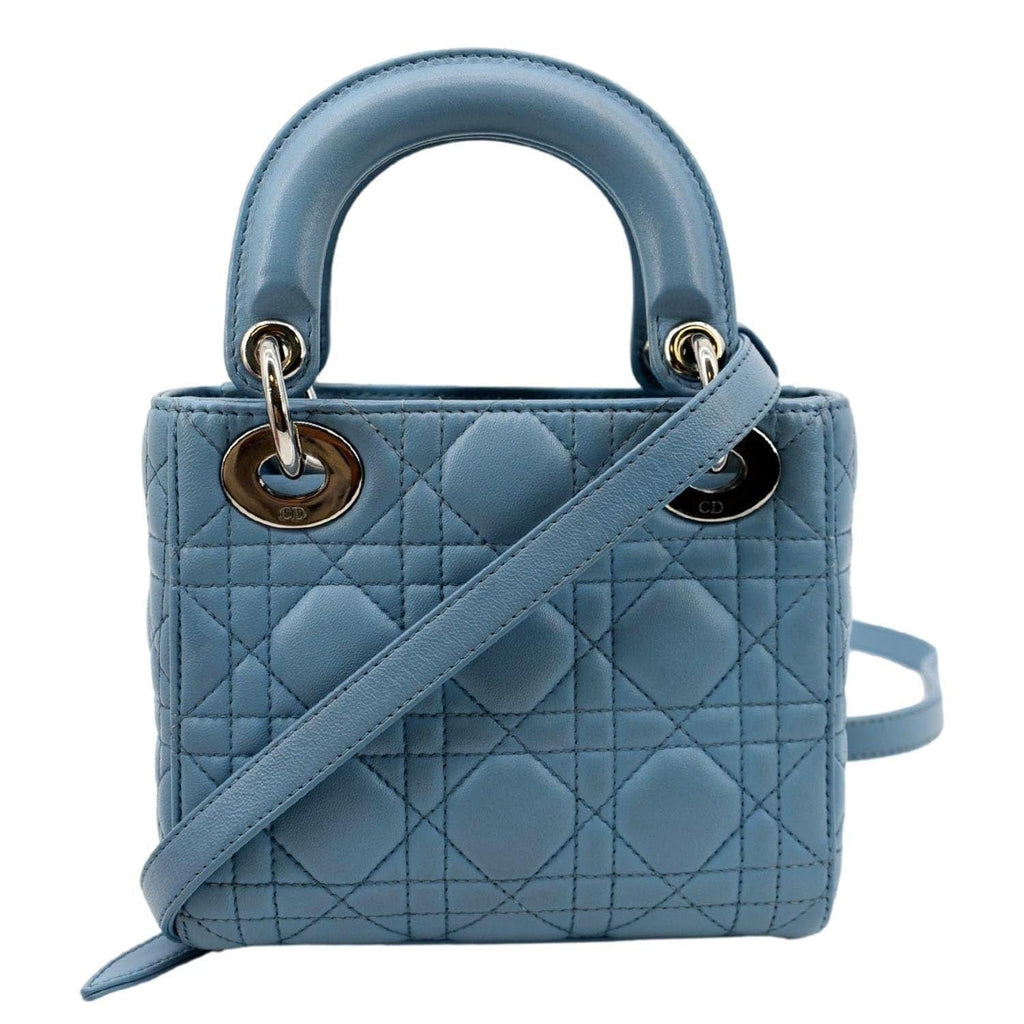 Christian Dior Mini Lady Dior Leather Shoulder Bag