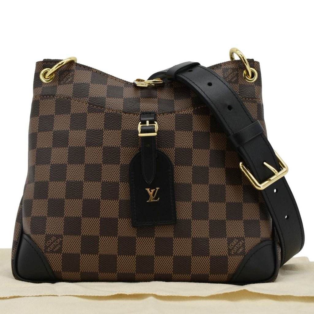 LOUIS VUITTON Odeon PM Damier Ebene Shoulder Bag Brown