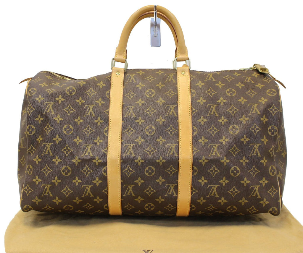 LOUIS VUITTON Monogram Canvas Keepall 50 Travel Bag