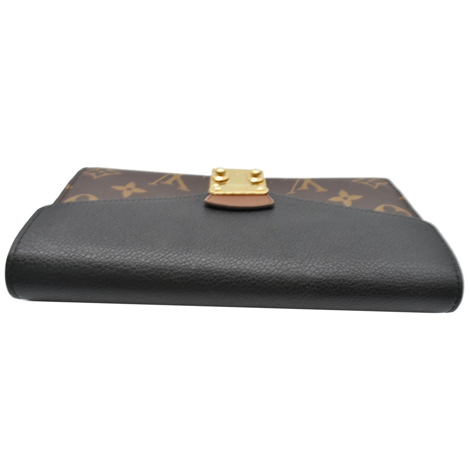 LOUIS VUITTON Pallas Monogram Canvas Pallas Wallet Brown