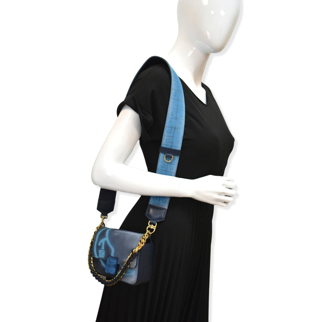 GIVENCHY x Chito Small 4G Graffiti Effect Canvas Leather Shoulder Bag