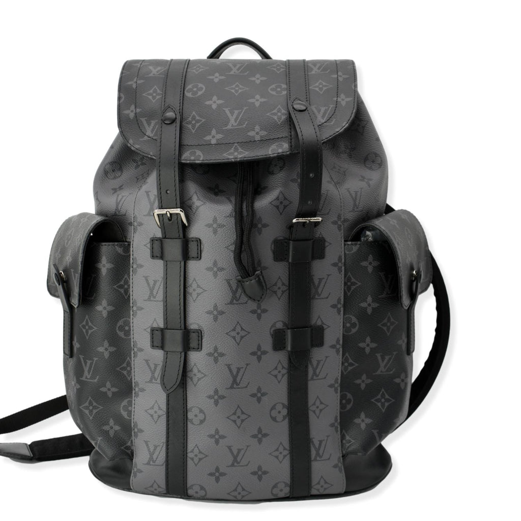 LOUIS VUITTON Christopher PM Reverse Monogram Eclipse Backpack Bag Bla