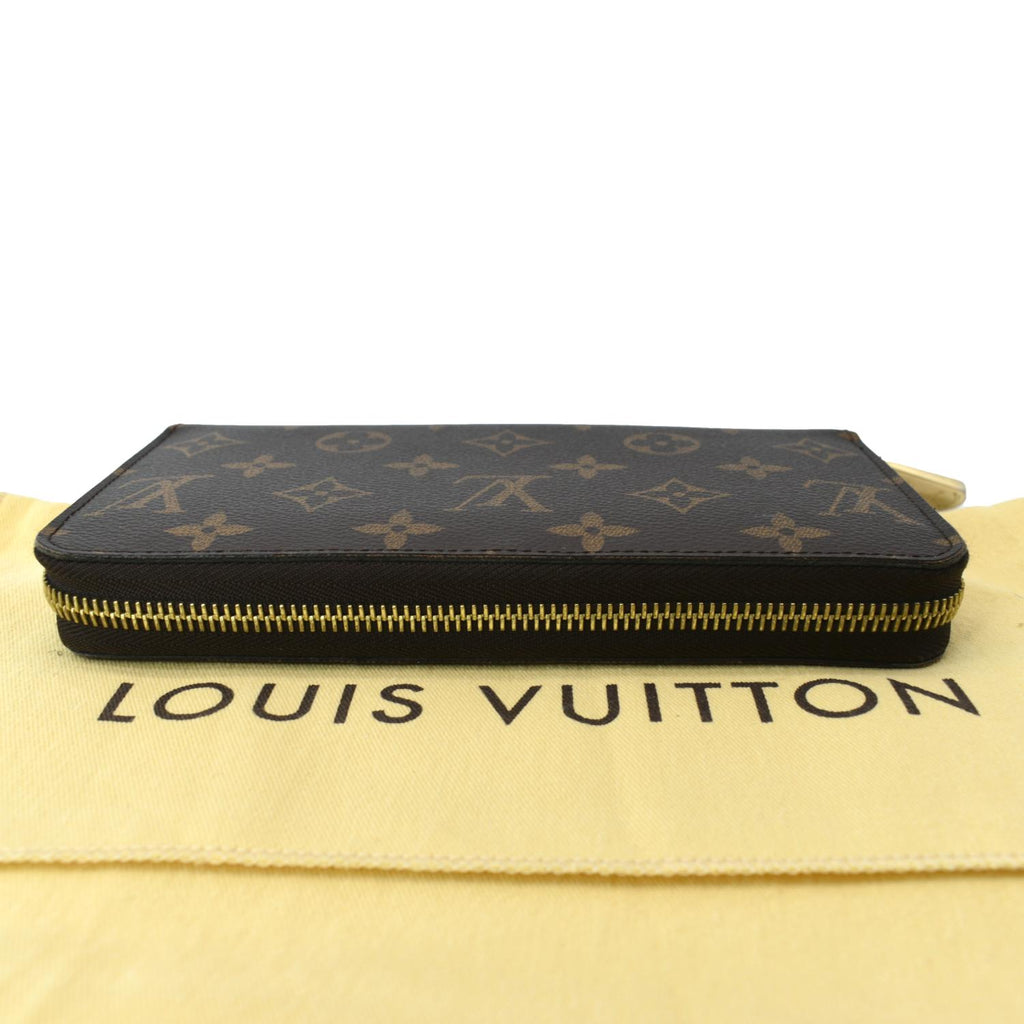 LOUIS VUITTON Monogram Canvas Zippy Long Wallet Brown