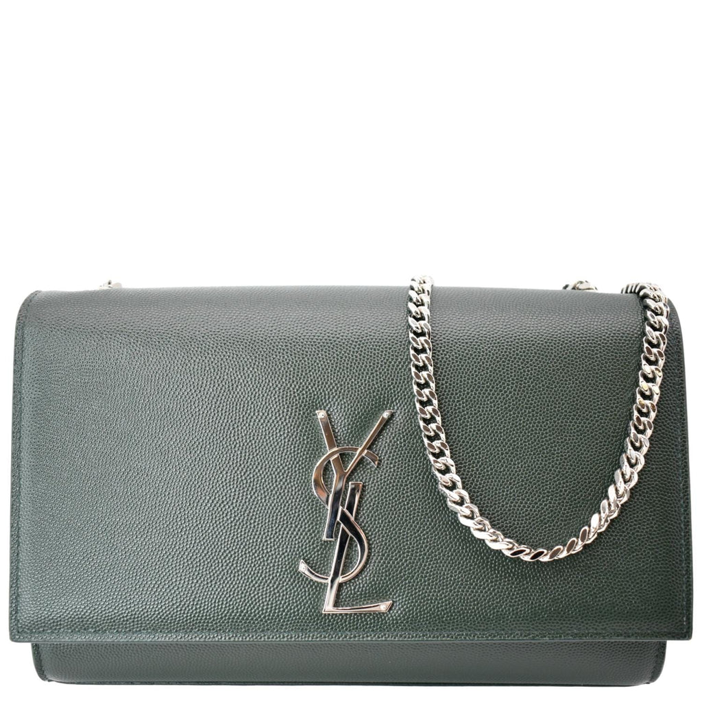 YVES SAINT LAURENT Kate Medium Leather Crossbody Bag Green