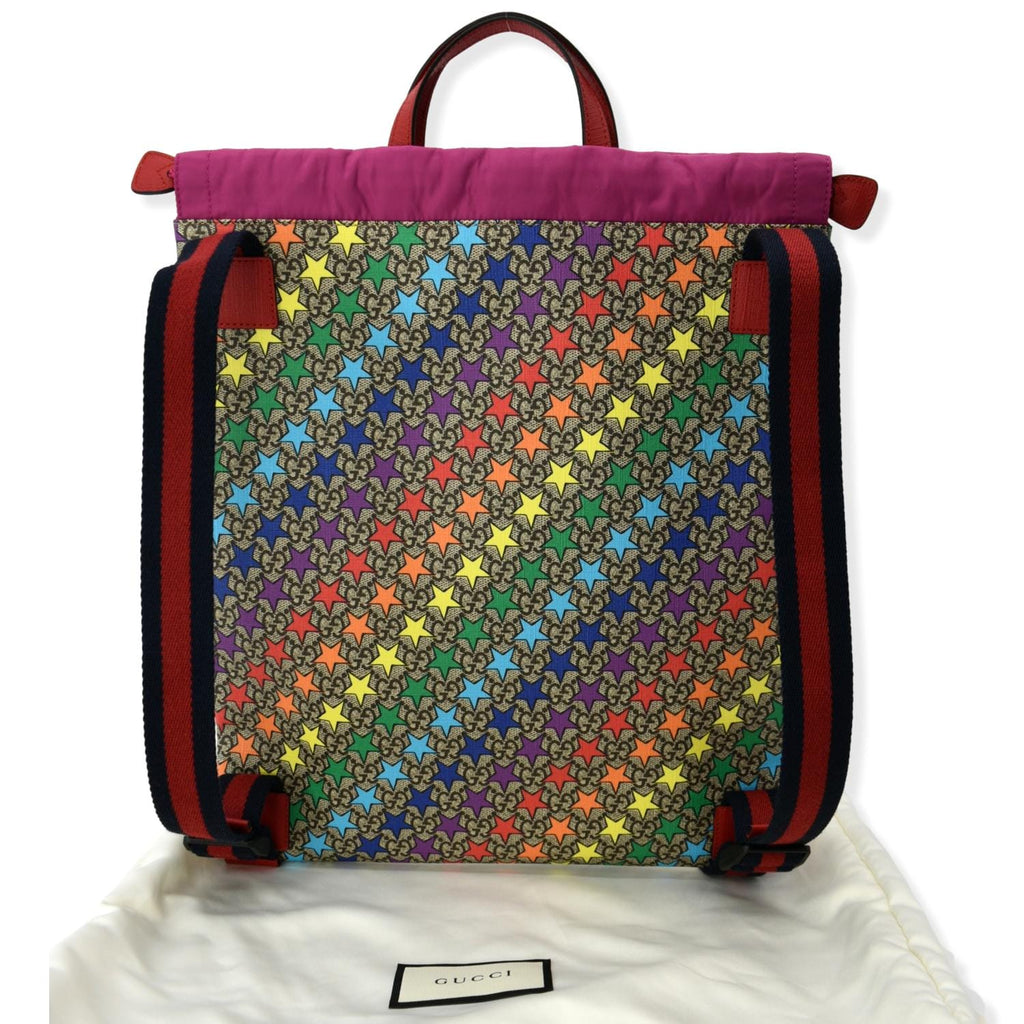 GUCCI Children's Star Print GG Supreme Monogram Backpack Multicolor 55