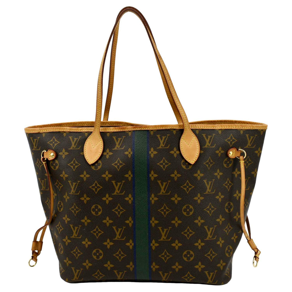 LOUIS VUITTON Neverfull My LV Heritage Monogram Canvas Tote Bag Brown
