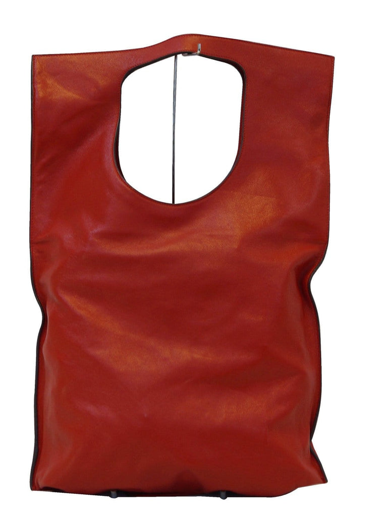 TOM FORD Alix Leather Red Pouch Padlock & Zip Shoulder Bag