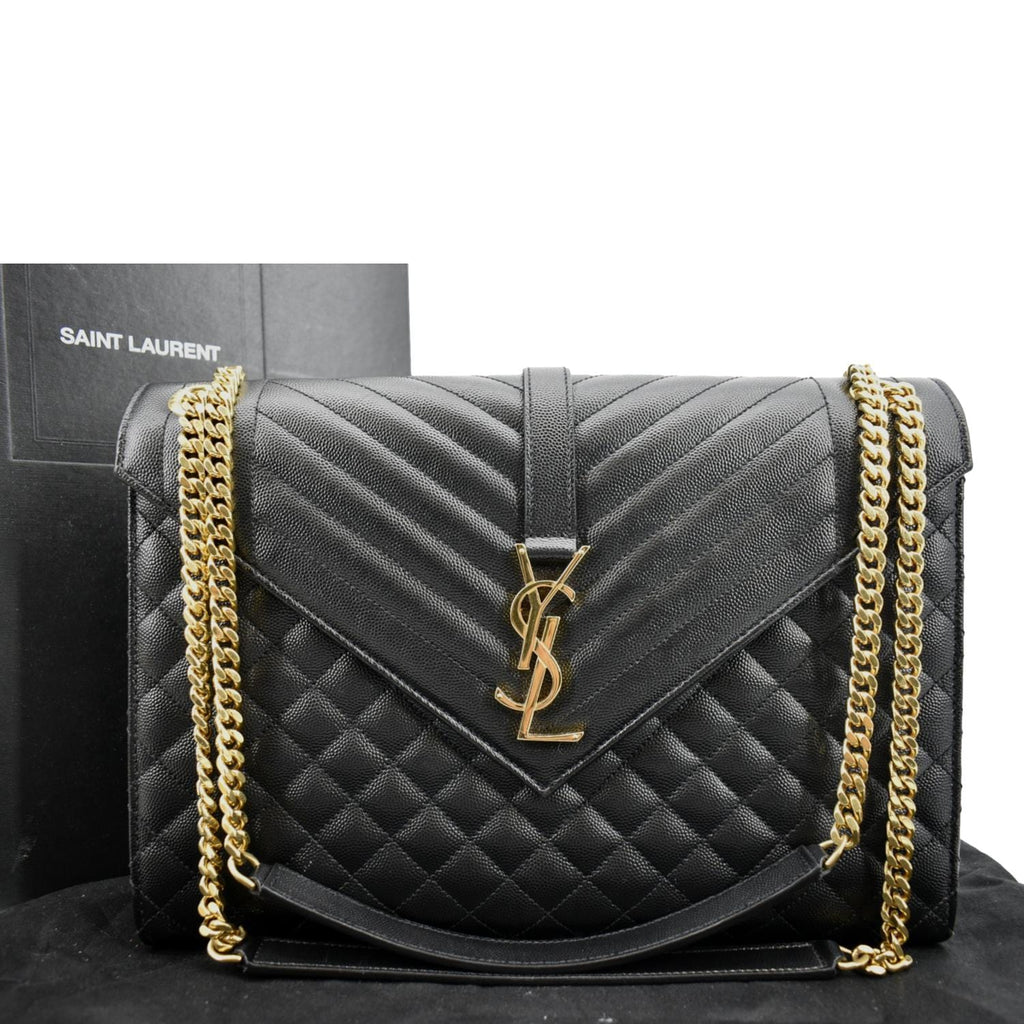 Yves Saint Laurent Envelope Leather Crossbody Bag