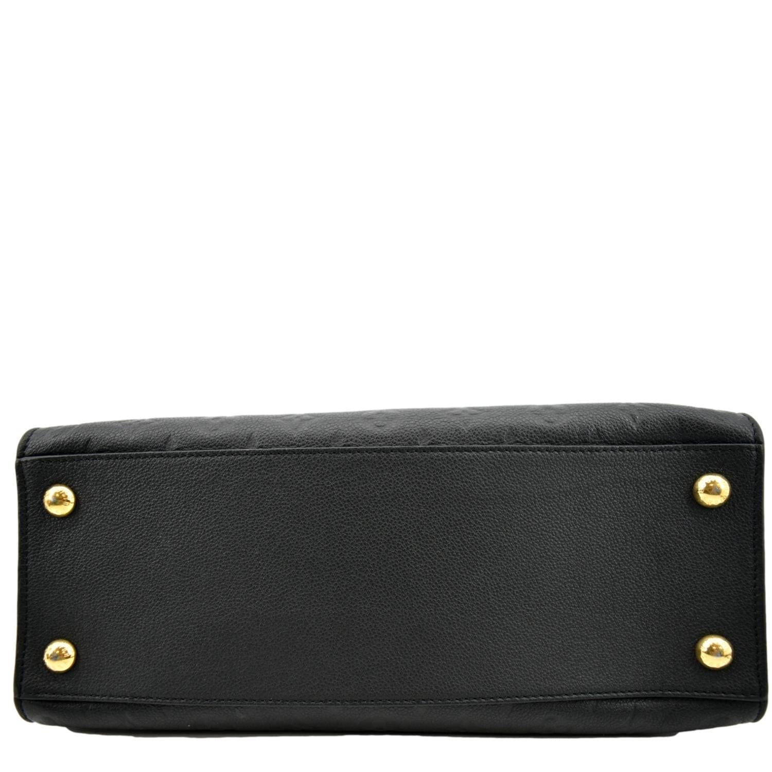 LOUIS VUITTON Pont Neuf Monogram Empreinte Leather Shoulder Bag Black