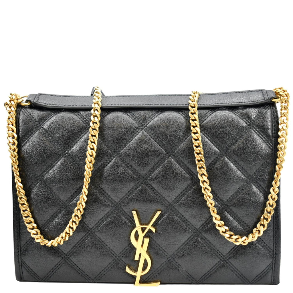Yves Saint Laurent Becky Quilted Leather Shoulder Chain Bag