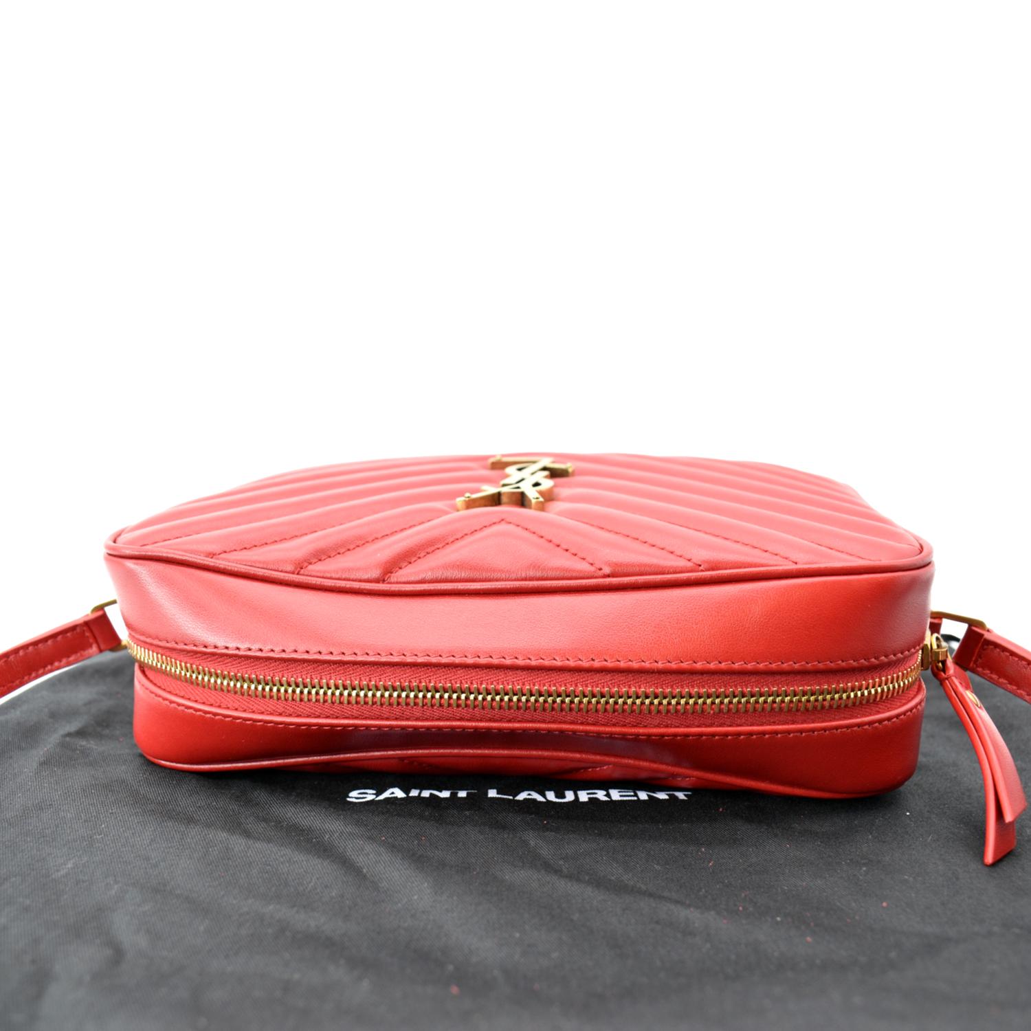 Yves Saint Laurent Lou Chevron Camera Crossbody Bag