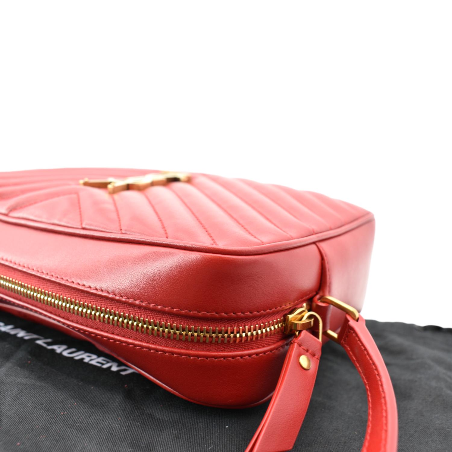 Yves Saint Laurent Lou Chevron Camera Crossbody Bag