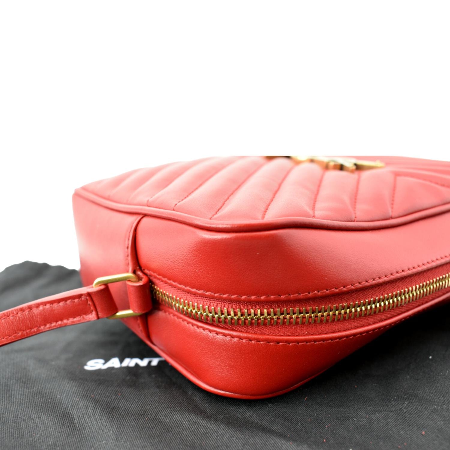 Yves Saint Laurent Lou Chevron Camera Crossbody Bag